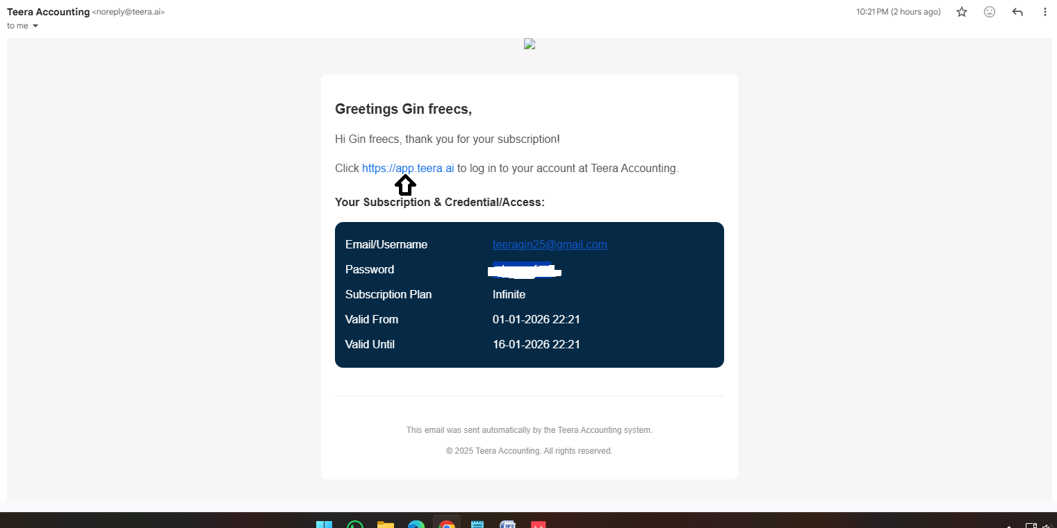 Setup TEERA.AI for Free – AI Accounting Software for SMEs